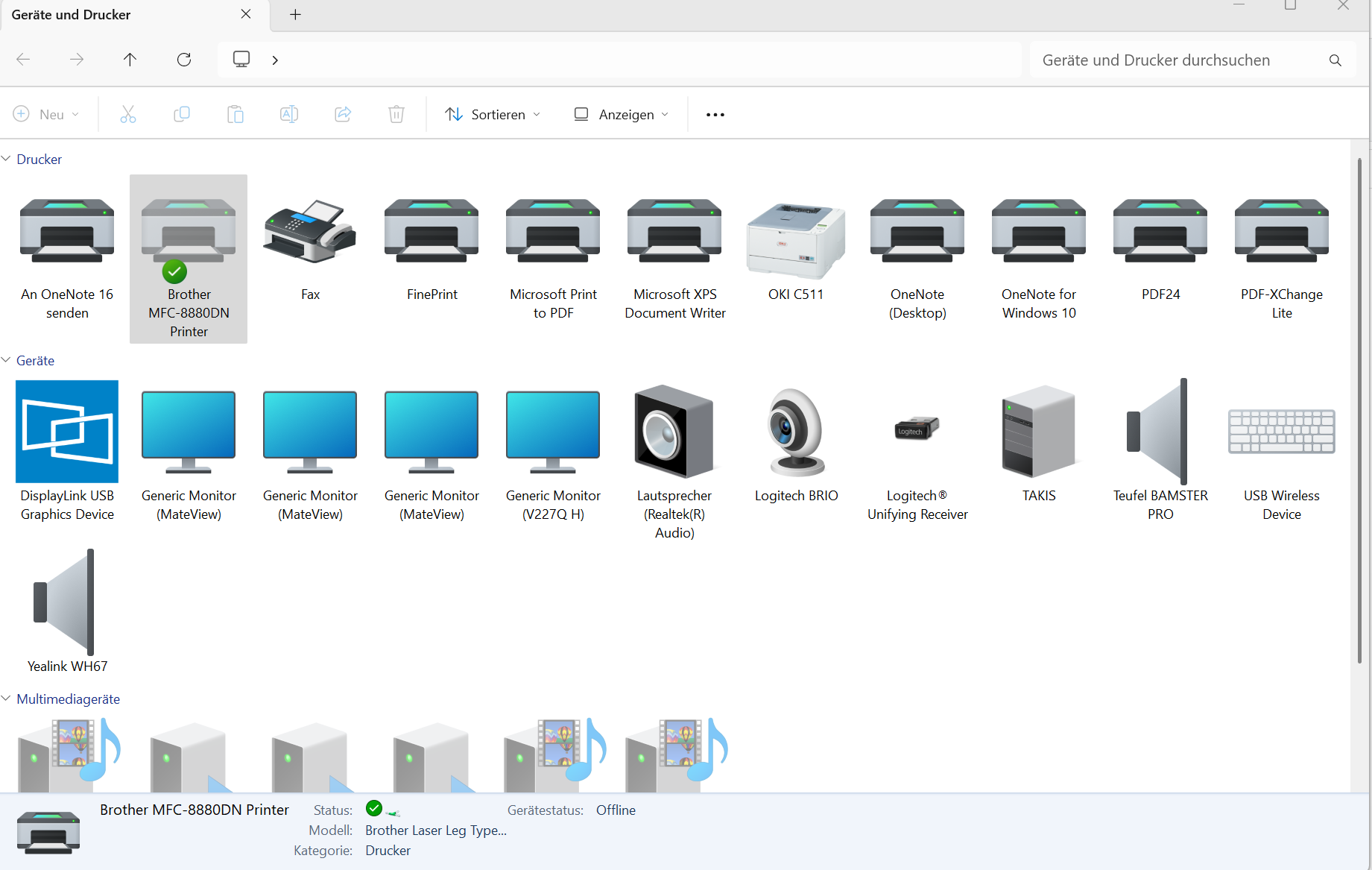 Windows 11 22H2: Alte Ansicht von „Geräte und Drucker“ anzeigen – Weber EDV Beratung